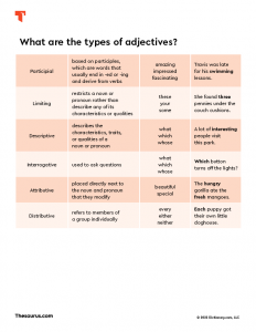 13 Most Common Types Of Adjectives | Thesaurus.com