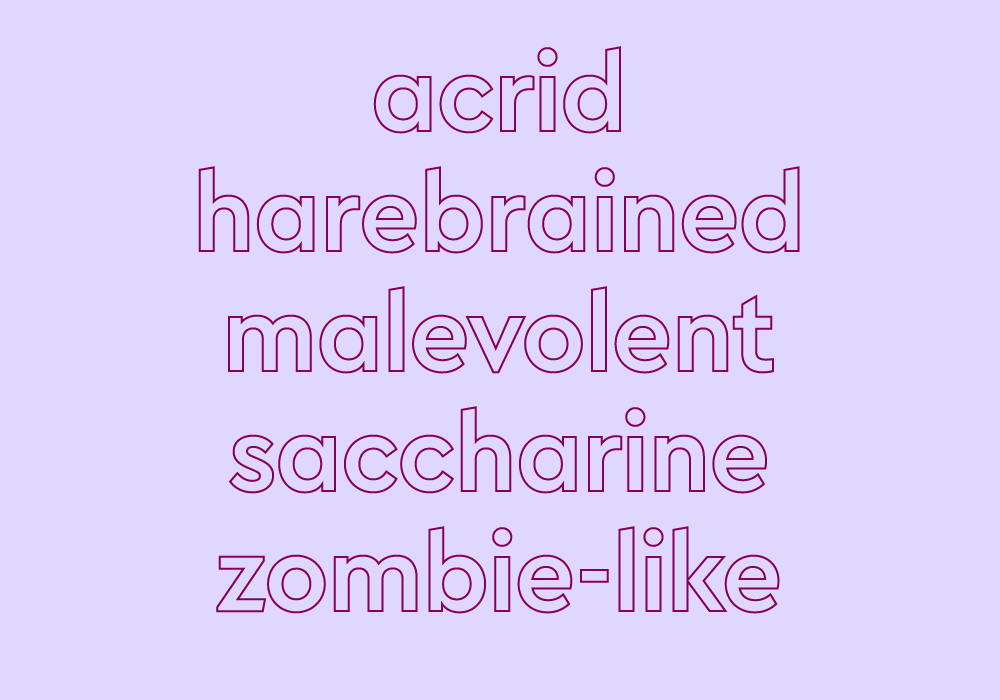 Negative Words That Start With A B And Every Other Horrid Ugly Letter